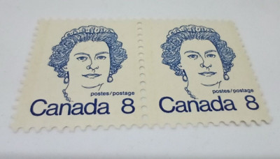 (2) Canada 8c Cent Queen Elizabeth II 1972-77 593III Stamp | eBay
