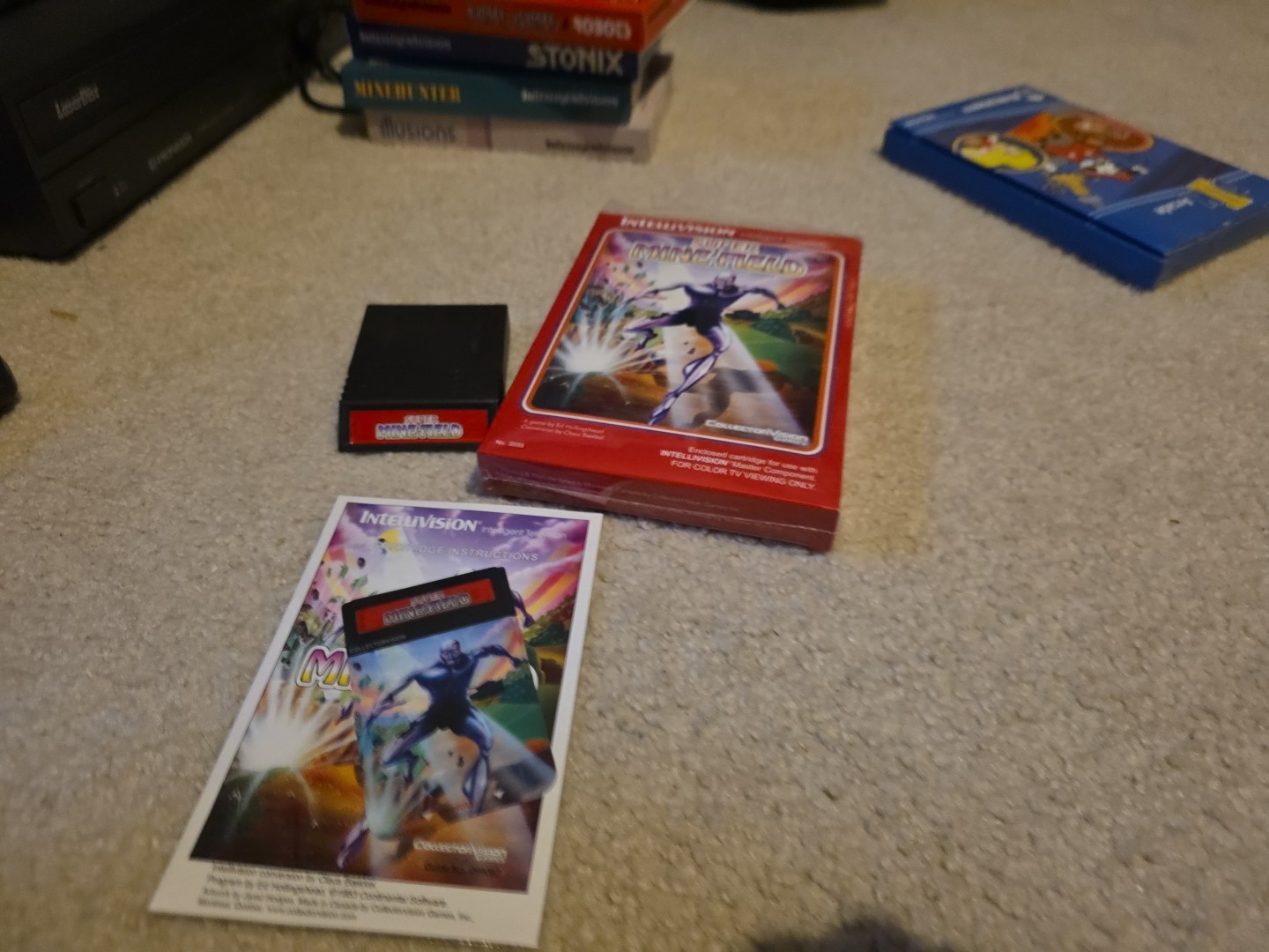 Super Mine Field Minefield Intellivision Game Cib Complete ...