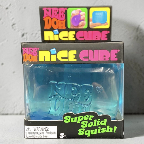 Nee Doh Nice Cube - Super Solid Squish! (Blue) - Brand New/Factory ...