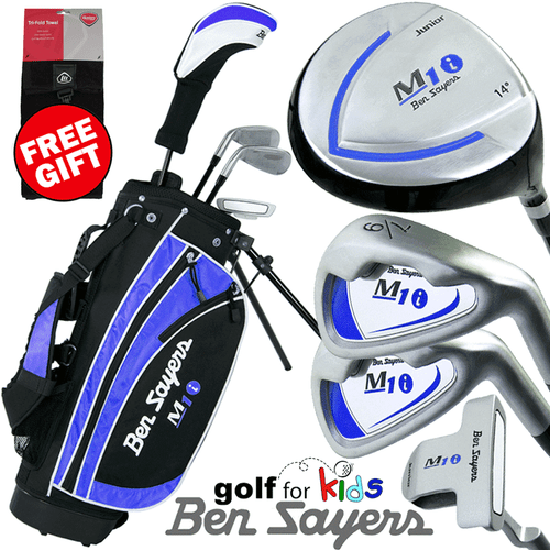 BEN SAYERS JUNIOR GOLF SET AGES 5/8 & 9/11 - BLUE +FREE GOLF TOWEL ...
