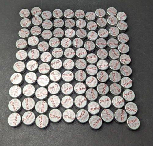 Vintage 100 Silver Coke Coca Cola Bottle Top Caps 1 1/8" Diam -Lot 3 No ...