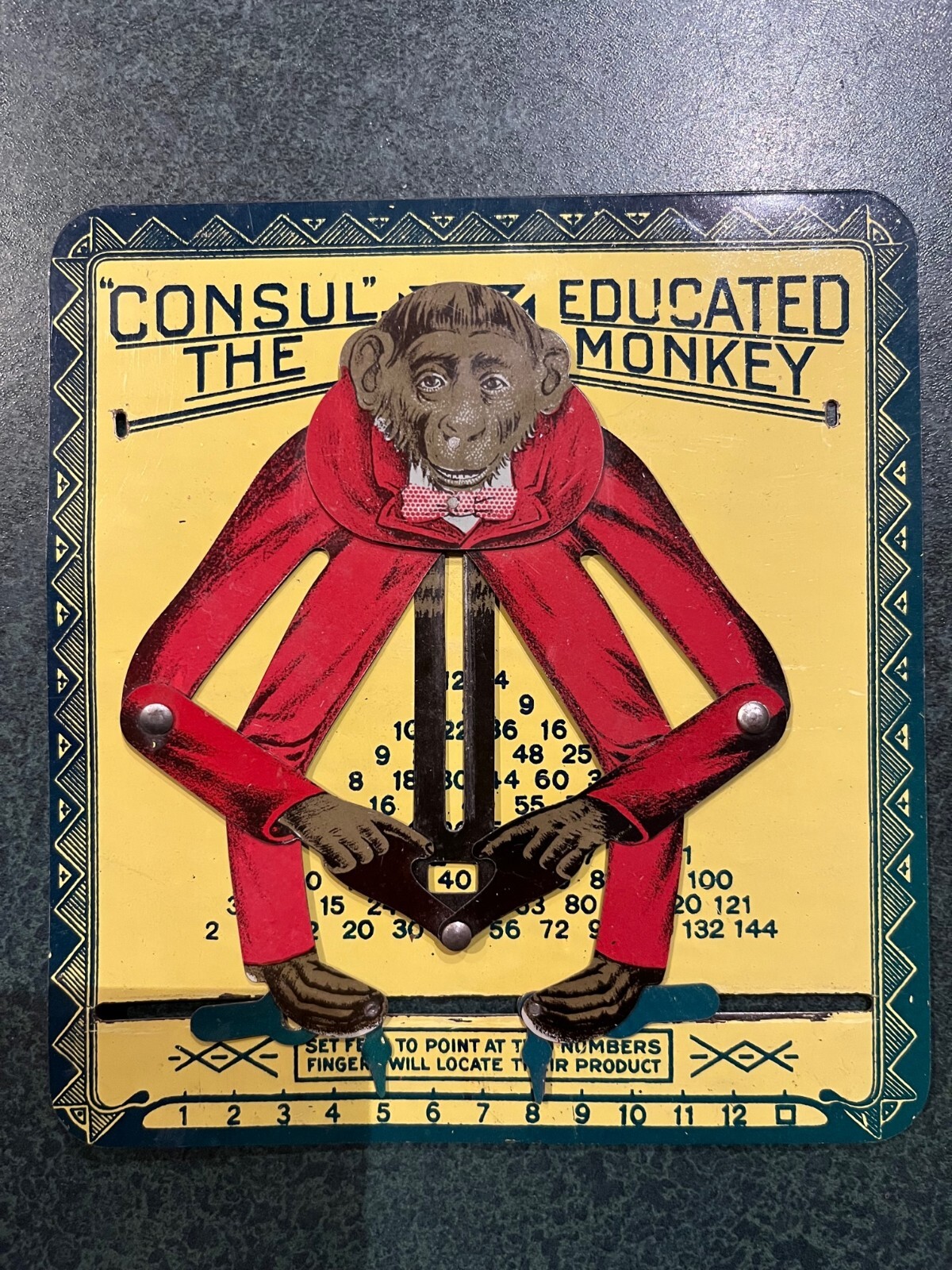 Tin Litho Consul Educated Monkey Calculator Calculating Teaching ...