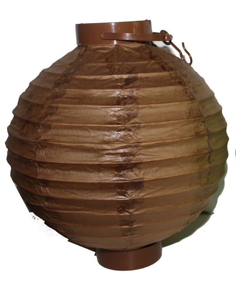 6 Battery-operated, Solid Color Chinese / Japanese Paper Lanterns 8 ...