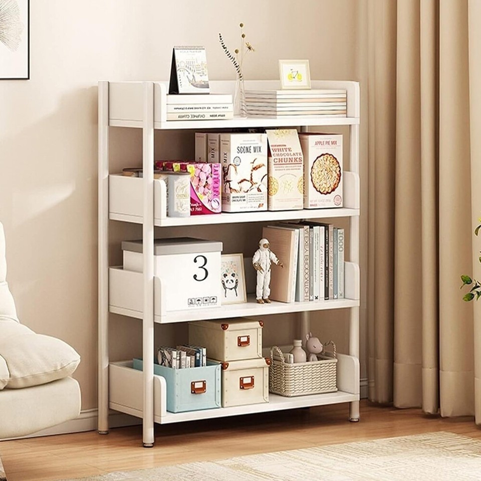 4Tier Wooden Storage Shelf Bookcase Shelving Display Storage Unit ...