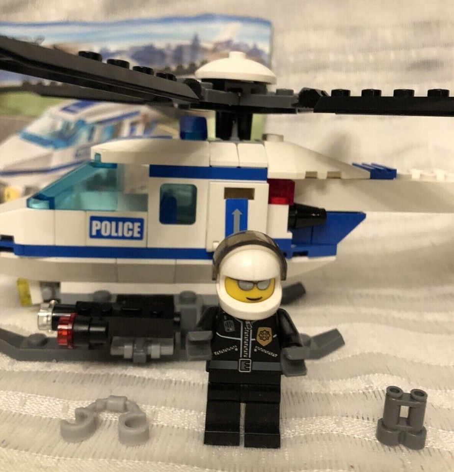 Lego 7741 - Police Helicopter - All Pieces, Minifigure, and Manual ...