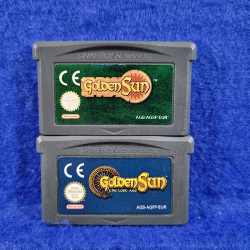 gba GOLDEN SUN x2 Carts + Lost Age Authentic Game Boy Advance PAL ...