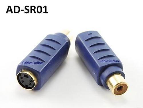 Bi-Directional RCA Jack to S-Video Jack Video Adapter, CablesOnline AD ...
