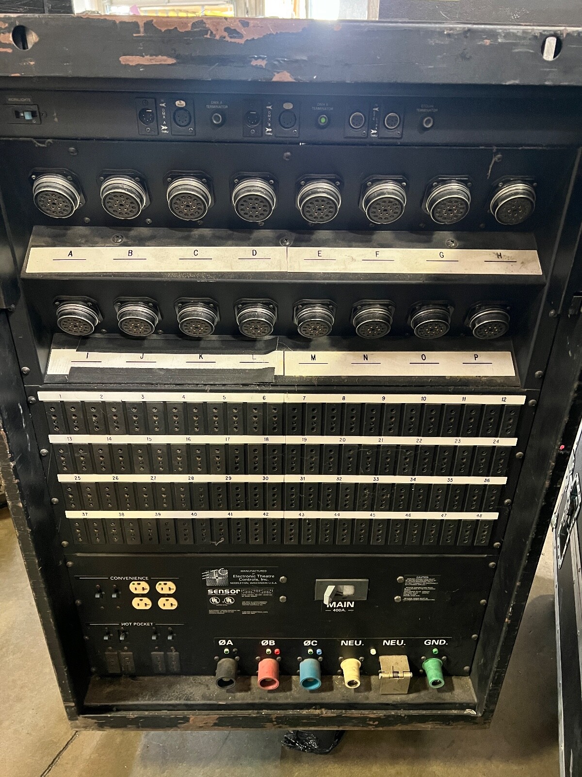 ETC Sensor Rack 48 x 2.4 Kw Custom Touring Dimmer Rack | eBay