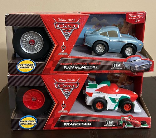 DISNEY PIXAR CARS 2 REMOTE CONTROL FRANCESCO & FINN MCMISSILE NEW RC ...
