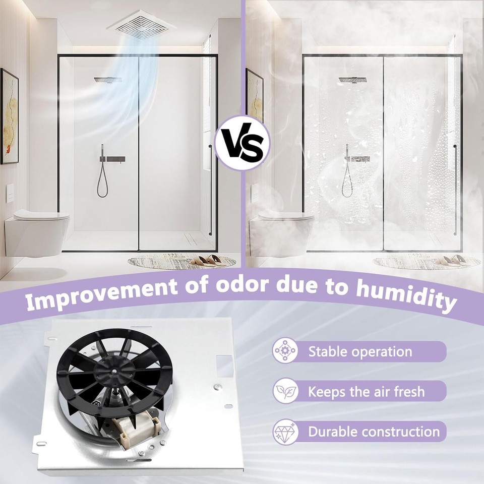 S97012029 Bathroom Fan Motor Assembly for Broan 663-B, 688-B, 663-C ...