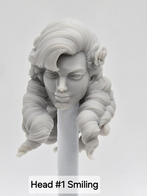 3d Printed BOMBSHELL BLACK CANARY HEAD #1 1:12 6" Joe Classified/Marvel ...