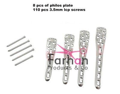 Veterinary Philos Plate 3H to 6H - Pair of each & 3.5mm LCP Screw ...