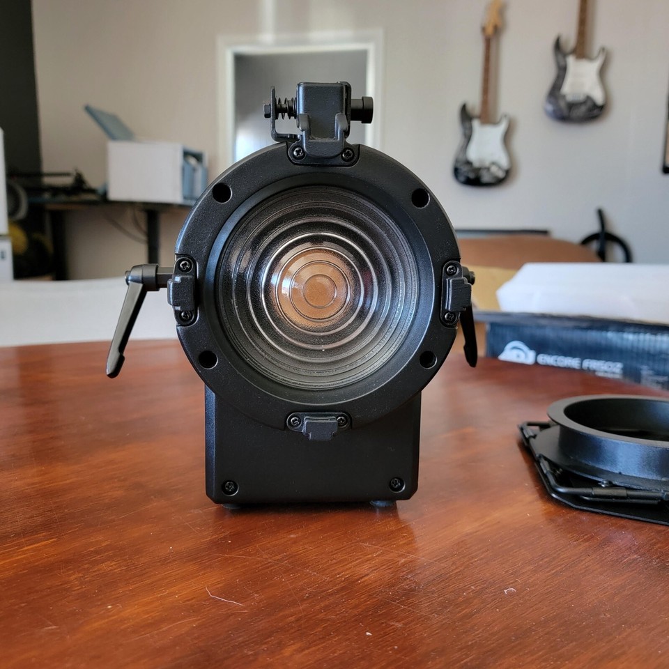 American DJ ADJ ENCORE FR50Z 50 Watt WW LED DMX Fresnel Beam Light w ...