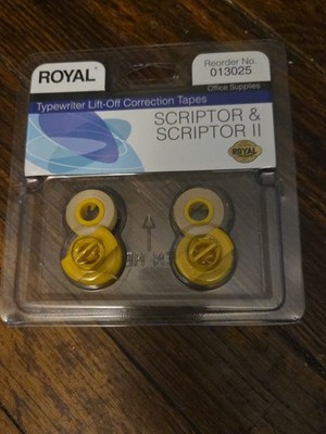 Royal Typewriter Correction Ribbon Tape for Scriptor & Scriptor II ...