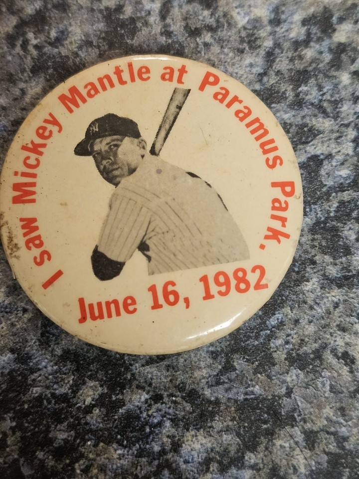 Mickey Mantle 1980's Pinback Button Lot Of 6 Baseball Pins Vintage | eBay