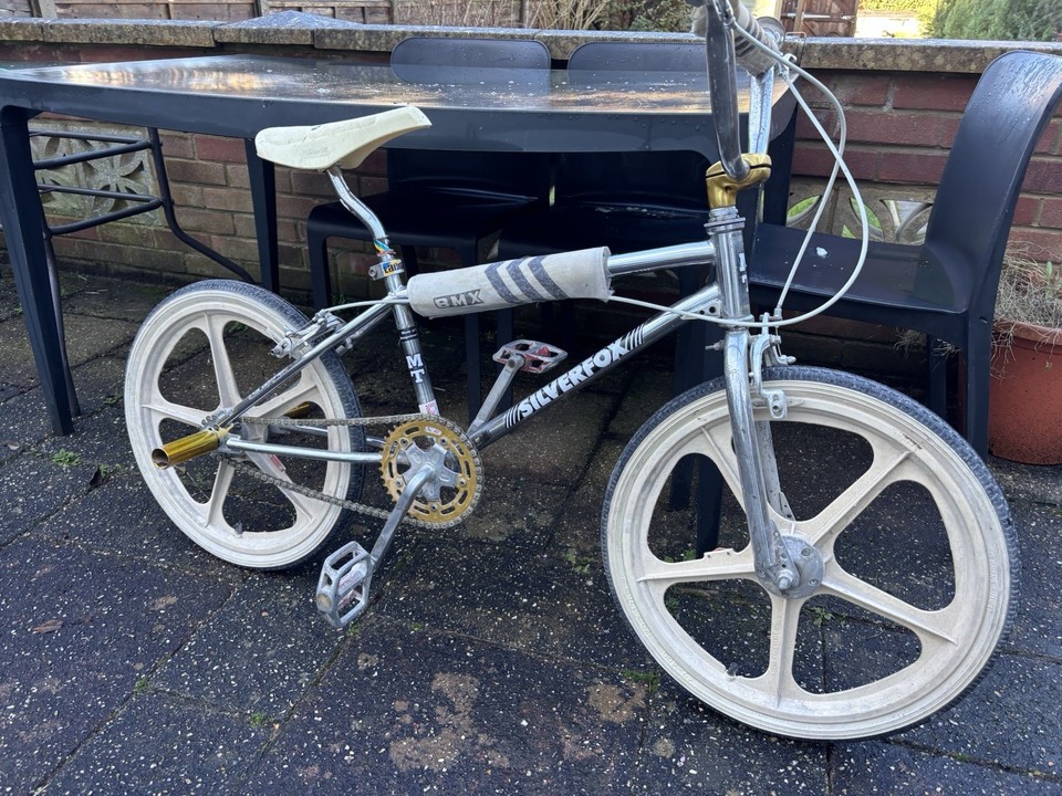 MT Racing Silver Fox Chrome Old School BMX 1980s Acorn Freestyle | eBay UK