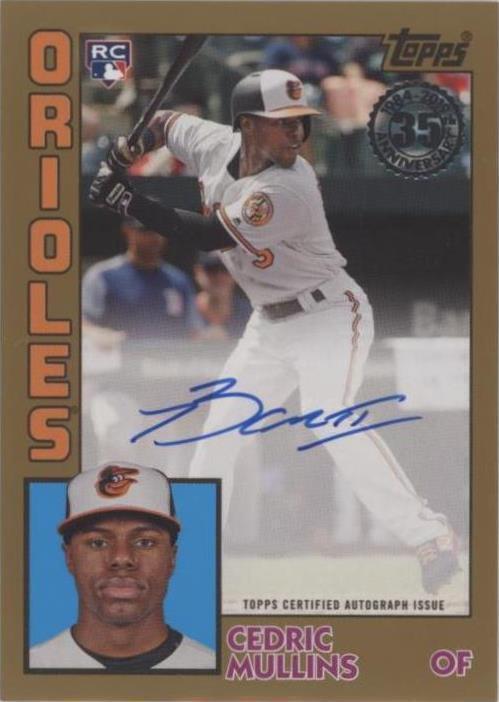 2019 Topps - 1984 Topps Baseball Autographs Cedric Mullins #84A-CMU ...