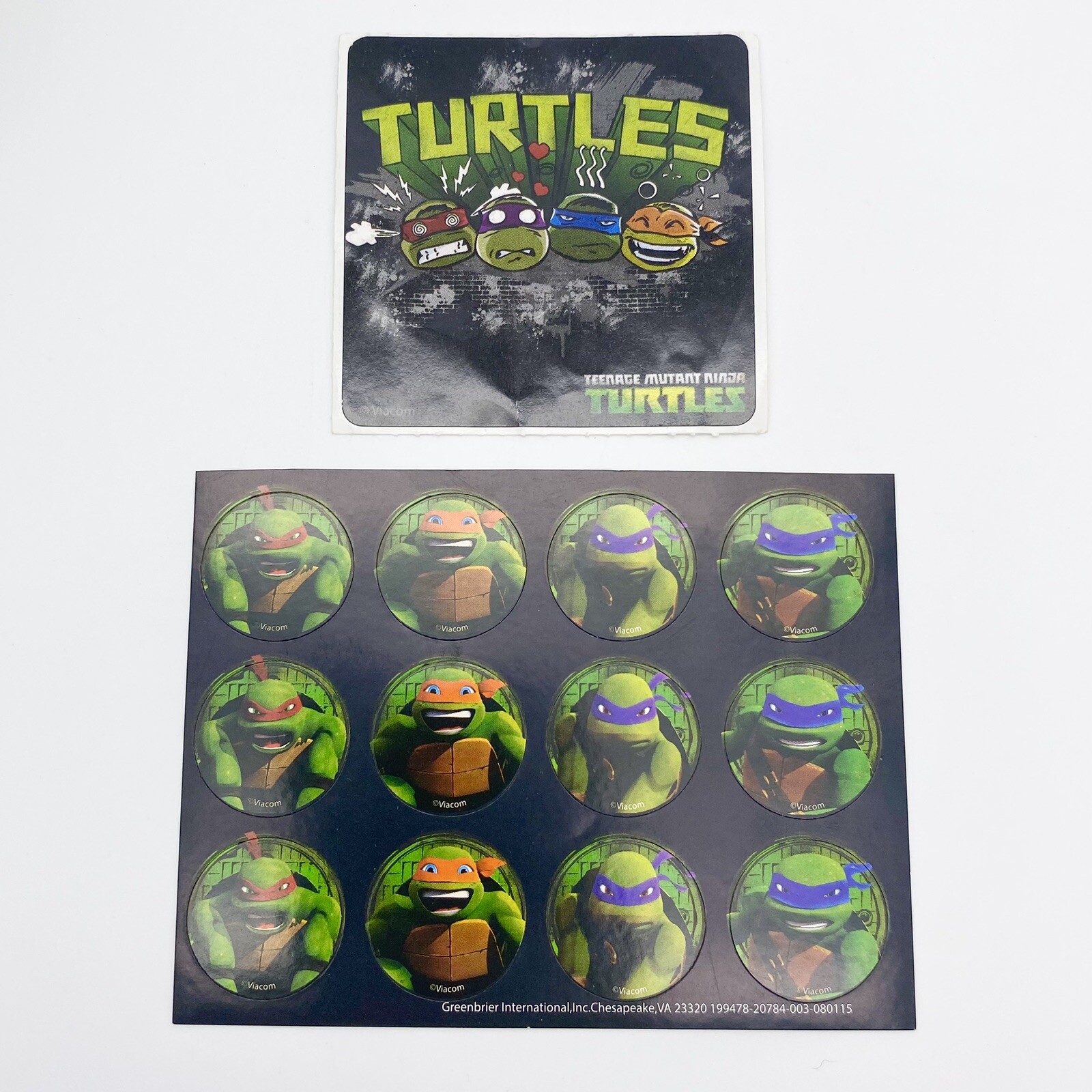 TMNT Stickers Teenage Mutant Ninja Turtles SmileMaker & Individual ...