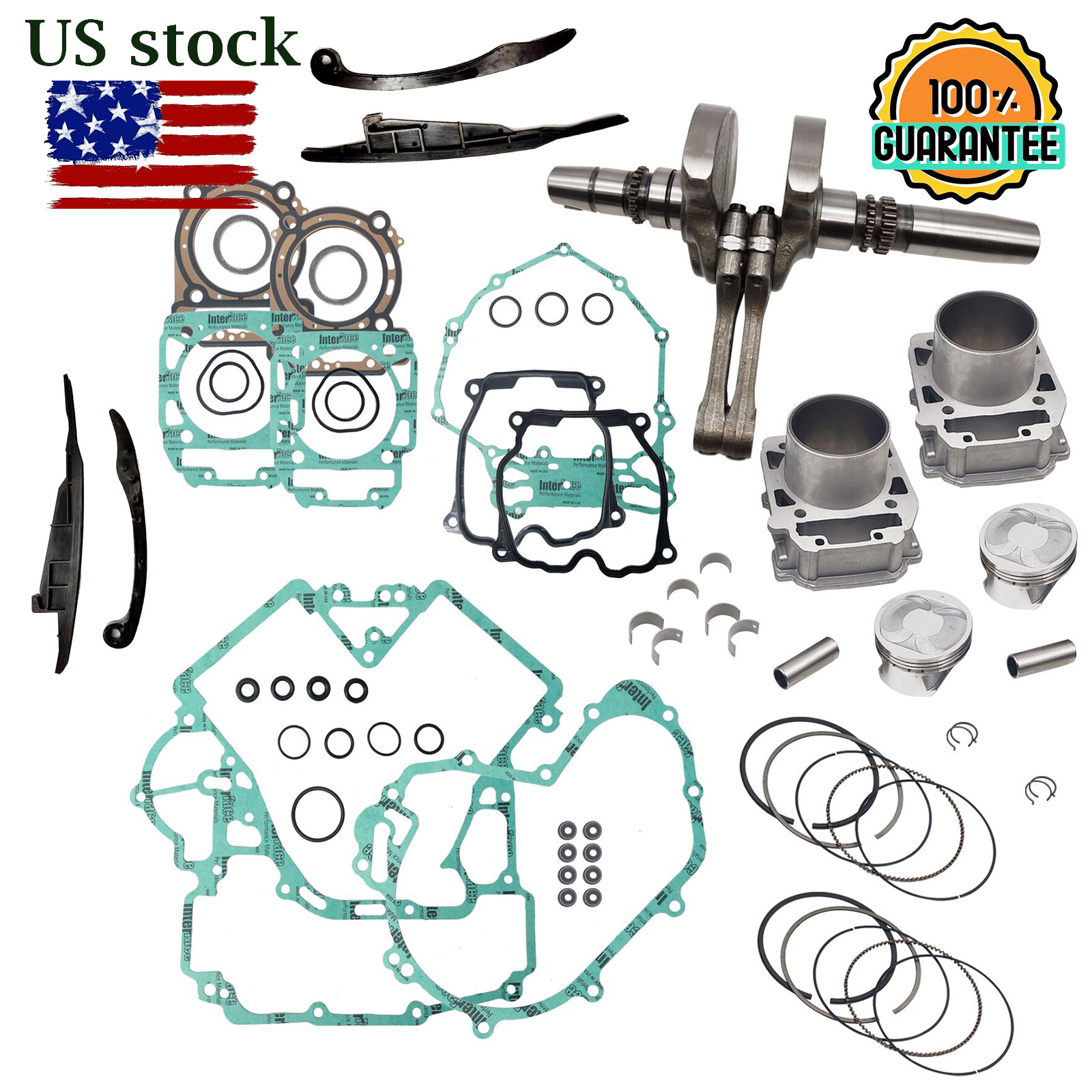 NEW Engine Rebuild motor Rebuild kit for Can-am 1000 BRP Bombardier ...