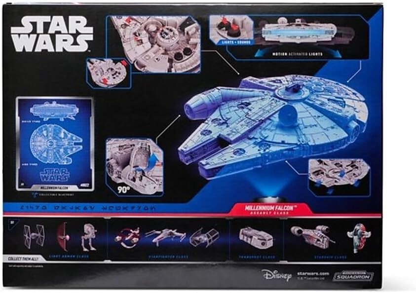 Star Wars Launch Edition Micro Galaxy Squadron Millenium Falcon Series ...