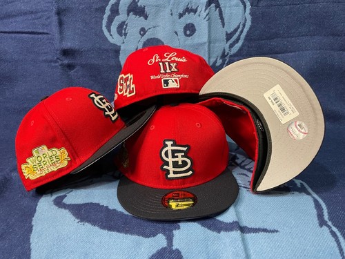 NEW ERA ST. LOUIS CARDINALS LETTERMAN 11X WORLD SERIES 59Fifty RED/NVY ...