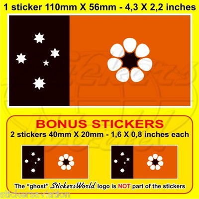 NORTHERN TERRITORY Flag Darwin NT Australia, Australian 110mm Sticker ...