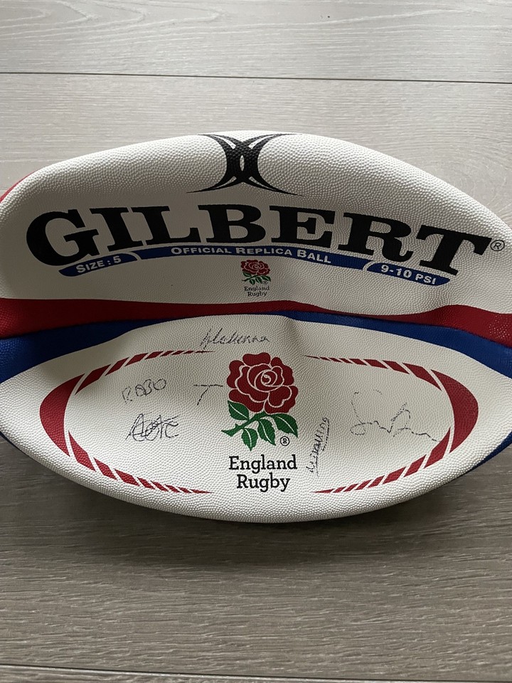 England Rugby Red Roses Signed Shirt & Rugby Ball + Certificate (COA ...