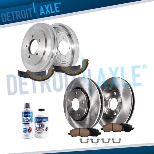 Front Disc Rotors Pads Brake Drums Shoes for Jeep Compass Patriot Dodge ...