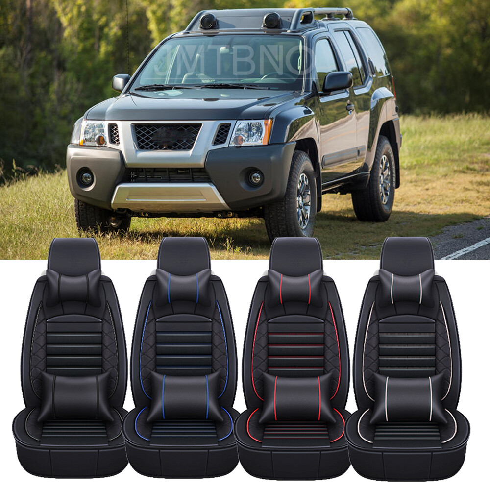 For Nissan Xterra 5-Seats Car Seat Cover Full Set PU Leather Front Rear ...