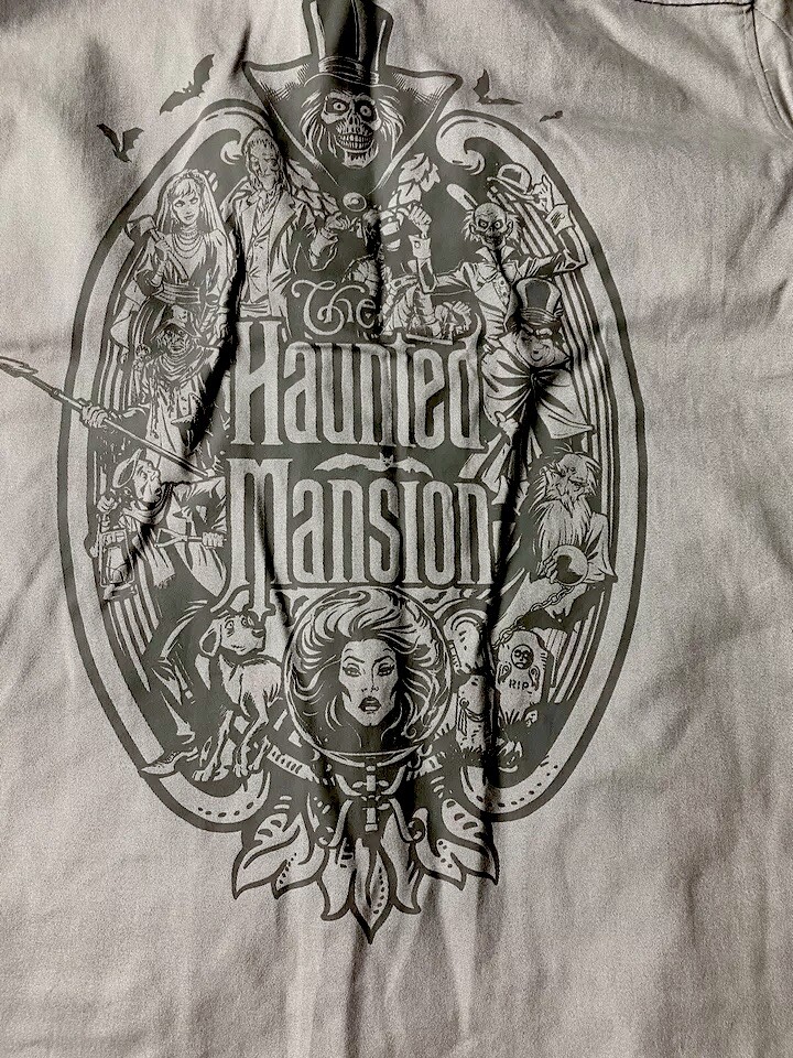 Disney Parks Haunted Mansion Jacket Medium Madame Leota Canvas Gray ...