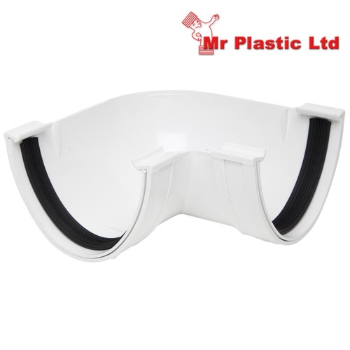 Polypipe 117mm Polyflow, Deep Capacity, Deep Flow Gutter Fittings in ...