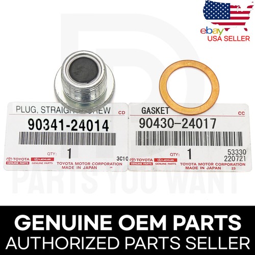 GENUINE Toyota Lexus OEM Differential Drain Plug 90341-24014 Gasket ...