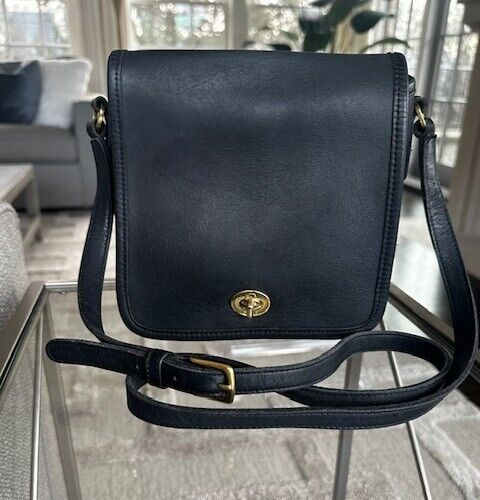 Costa Rica Vintage Coach Legacy Companion Flap 9076 Black Leather | eBay