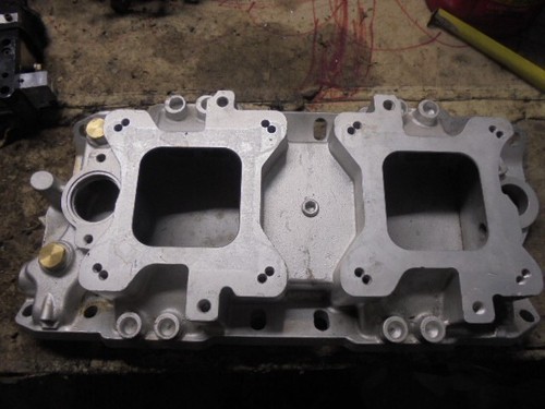 Aluminum Intake SBC DUAL QUAD IHRA NHRA RATROD Corvette Camaro WISSOTA ...