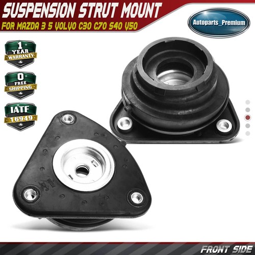 2x Front Left / Right Suspension Strut Mount for Mazda 3 5 Volvo C30 ...