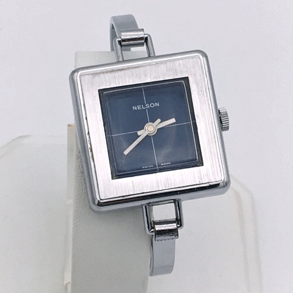 Nelson Ladies Wristwatch, Mid-Century, Vintage, Bangle, Swiss Made ...