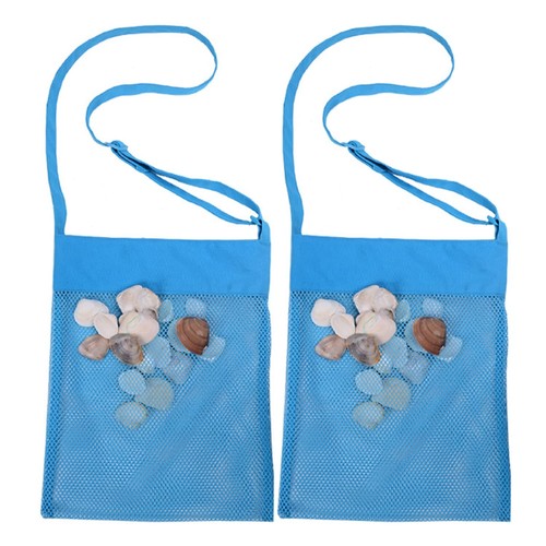 Sand Away Beach Treasures Seashell Pocket Mesh Bags - Set of 2 Large ...