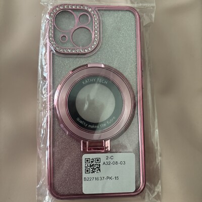Kathy Tech I-Phone 15 Metallic Pink & Glimmering Phone Case | eBay