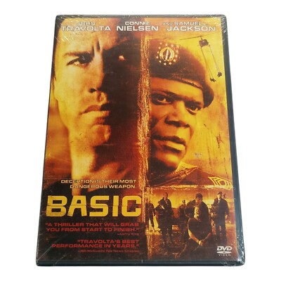 Basic DVD – New & Sealed R1 John Travolta, Connie Nielsen, Samuel L ...