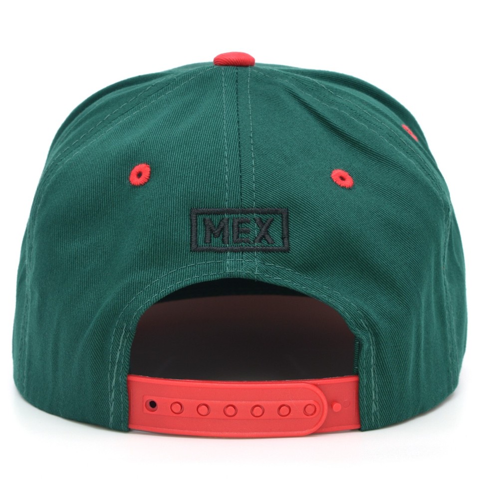 Mexican Eagle New TL MEX Embroidery Snapback Hat Flat Bill Adult ...