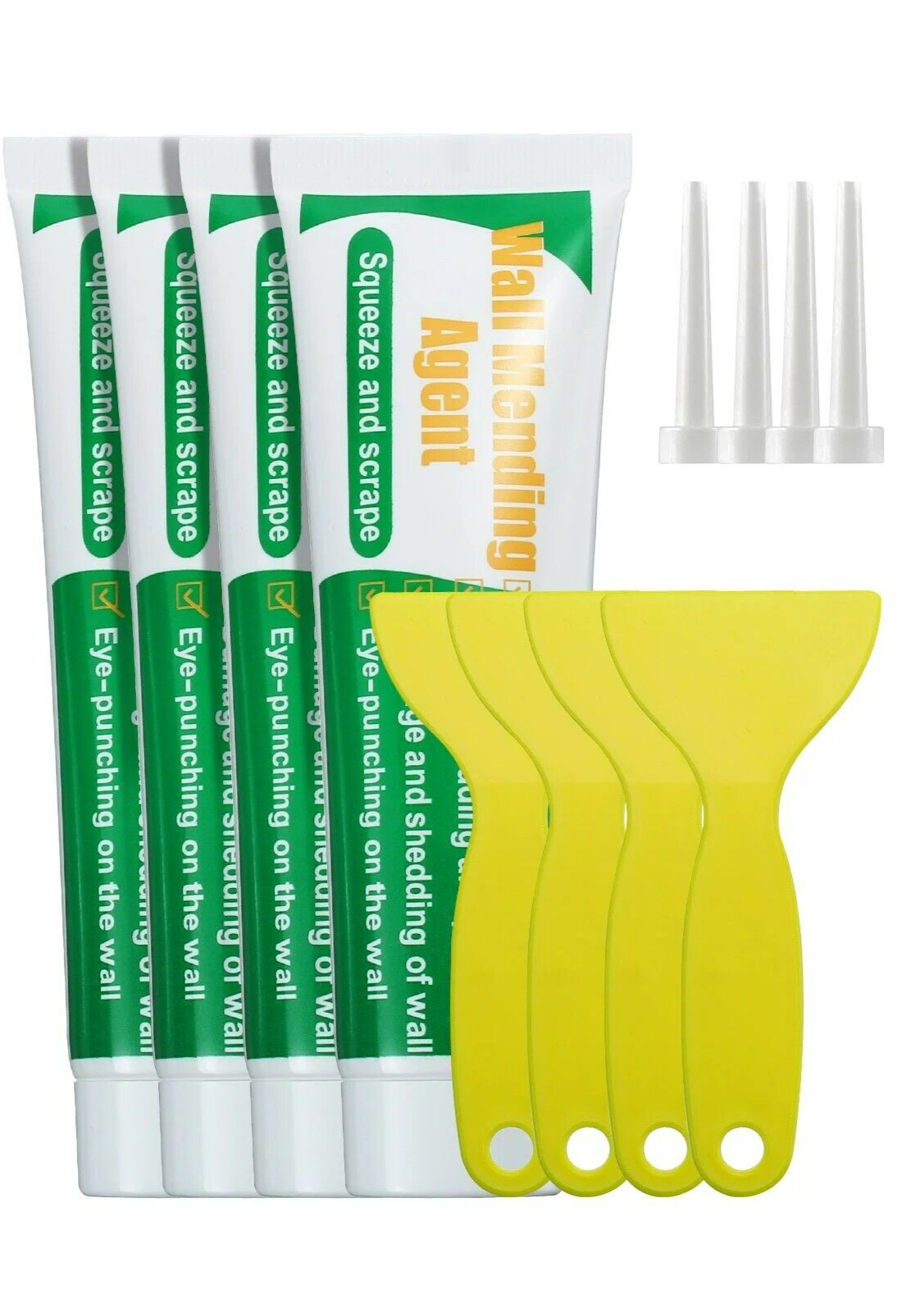 4 Pack Wall Mending Agent Wall Spackle Drywall Repair Paste Kit Quick ...