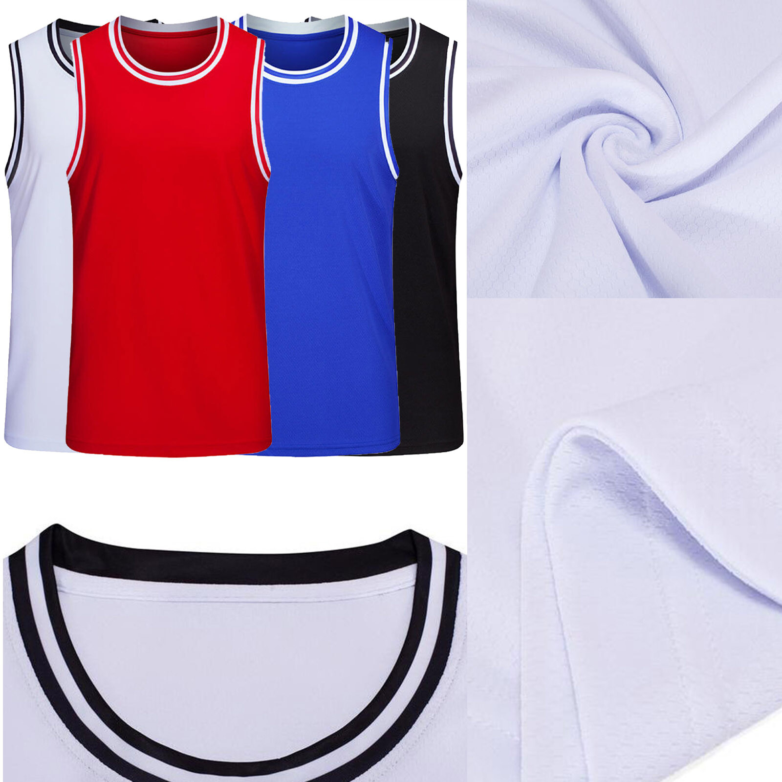 Mens Top Running Vest Athletic T-shirt Team Underwaist Jogging ...