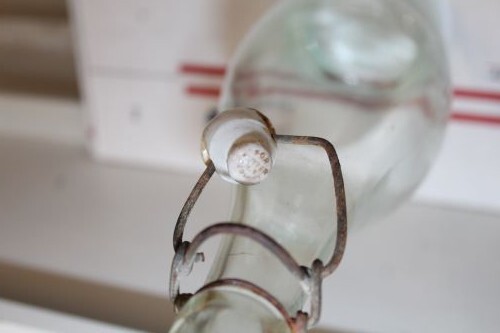 Vintage 1893 Hutter Glass Bottle w/ Lighting Stopper | eBay