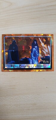 2023 Topps Star Wars Chrome Sapphire The Confrontation #122 Orange 05/ ...