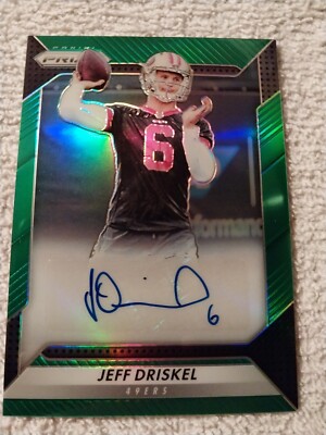 2016 JEFF DRISKEL PANINI PRIZM GREEN AUTOGRAPHED AUTO ROOKIE CARD RC # ...