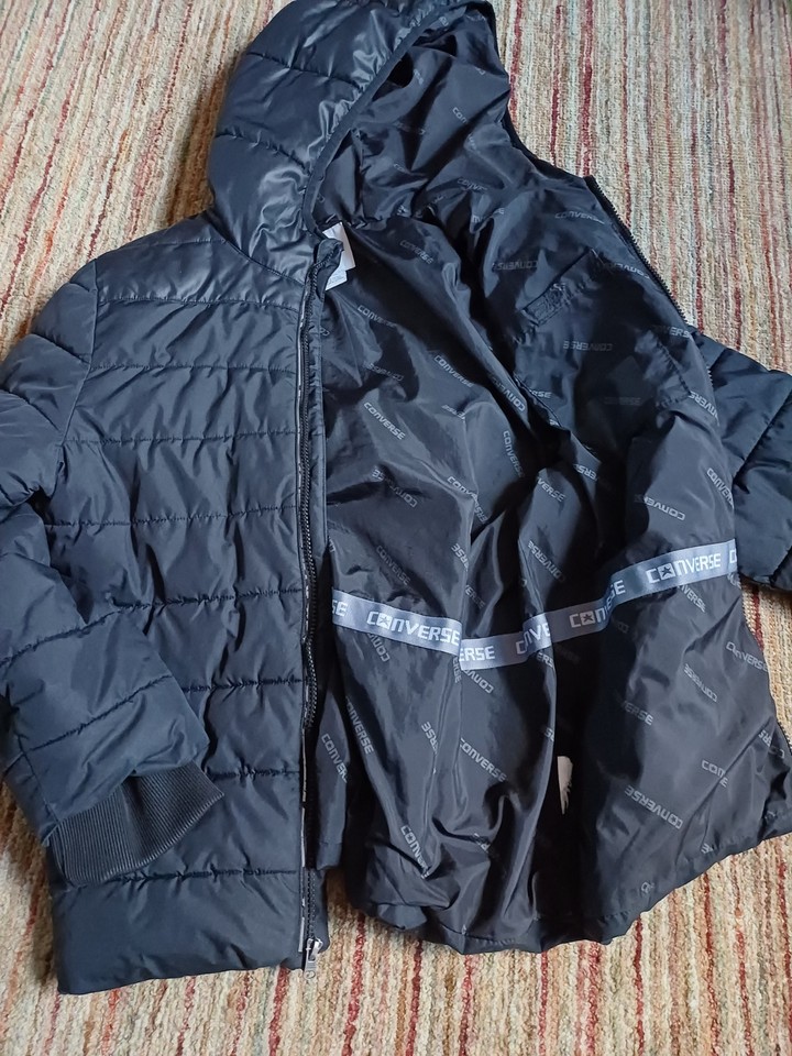 Converse Boy Winter Jacket XL In Black..good Condition | eBay UK