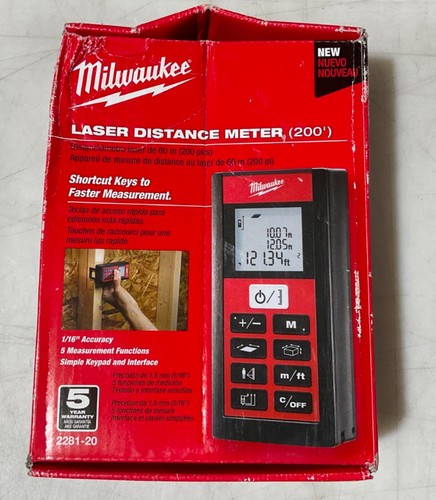 MIlwaukee 200' Laser Distance Meter 2281-20 USA | eBay