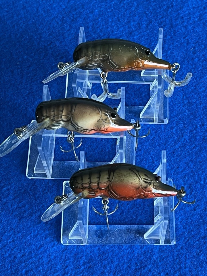 (3) Vintage Bagley Small Fry Crayfish Crankbait Fishing Lures🍒 | eBay