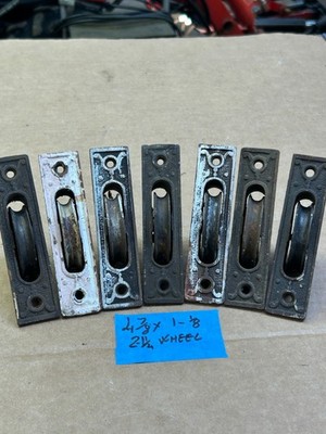 7 Vintage Antique Old Cast Iron Window Victorian Sash Pulleys 4-3/4 x 1 ...