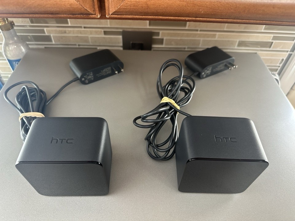 HTC Vive VR Base Stations 1.0 Pair With Power Adapters | eBay